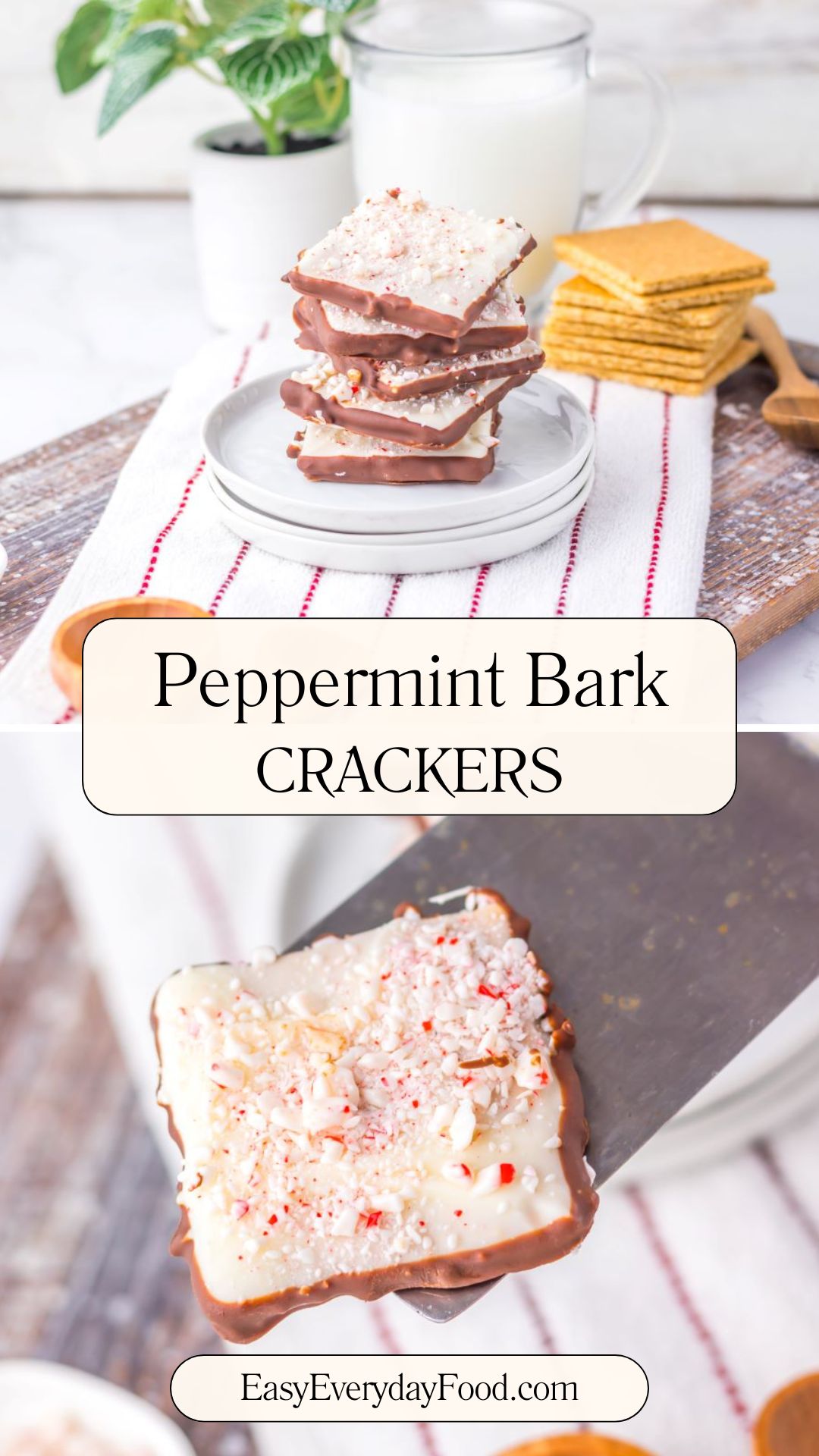Peppermint Bark Graham Crackers - Easy Everyday Food