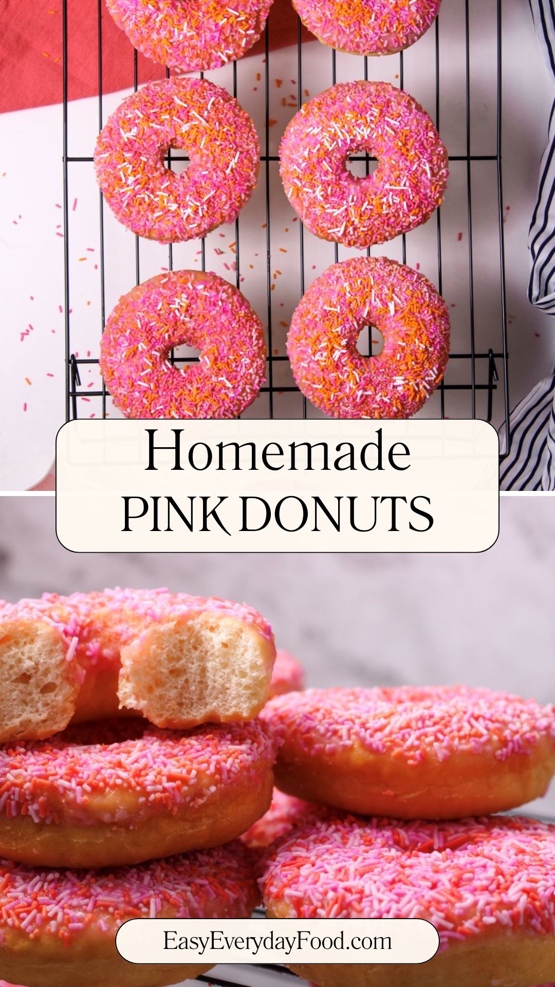 Pink Donuts - Easy Everyday Food
